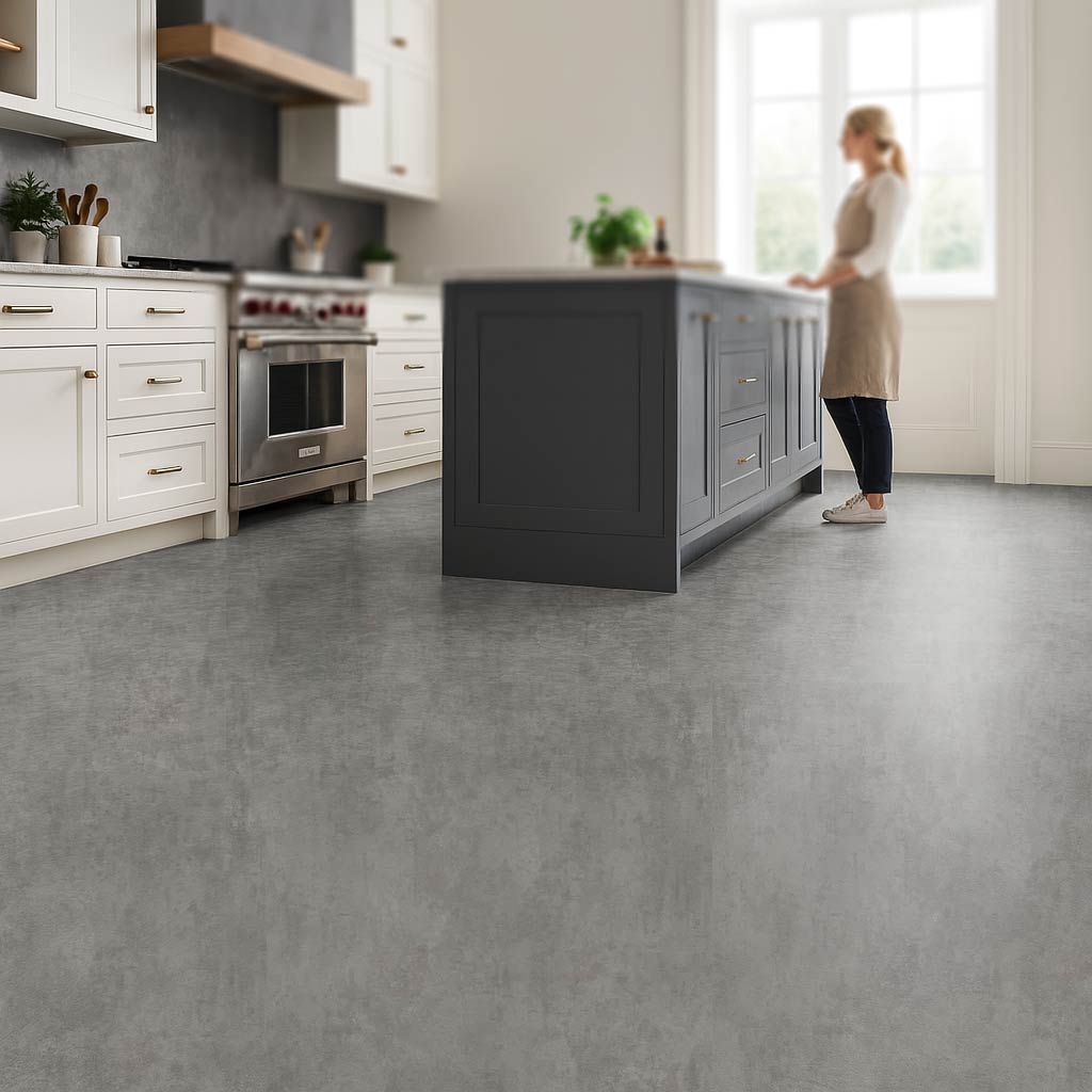 Omnaflor SilvexCore Vinyl Flooring – Jurassic Stone, Durable, Adhered