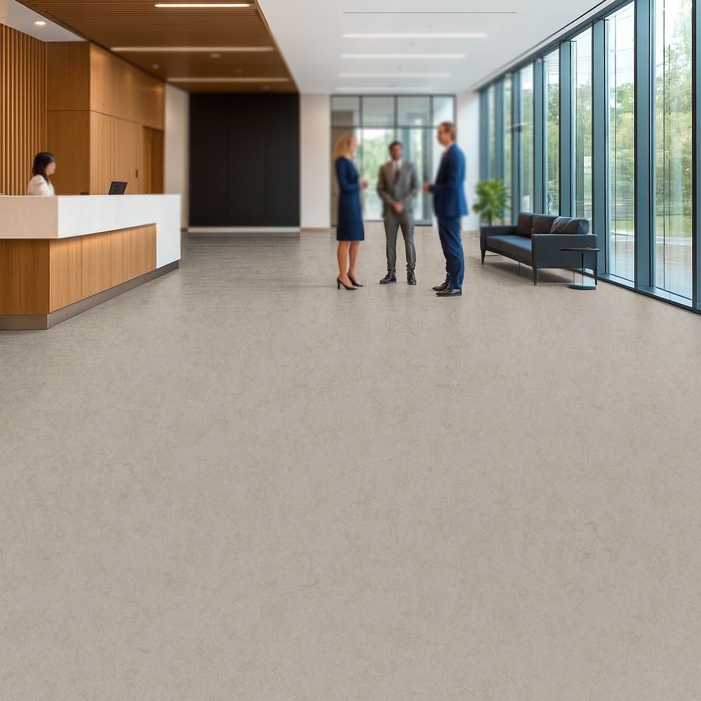 Omnaflor Vinyl Flooring – Flagstone Grey, Durable PUR Finish